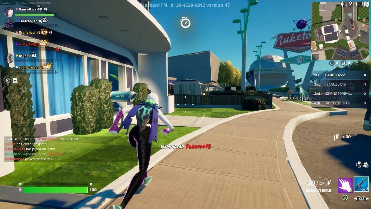 Nuketown Gun game Fortnite - YouTube