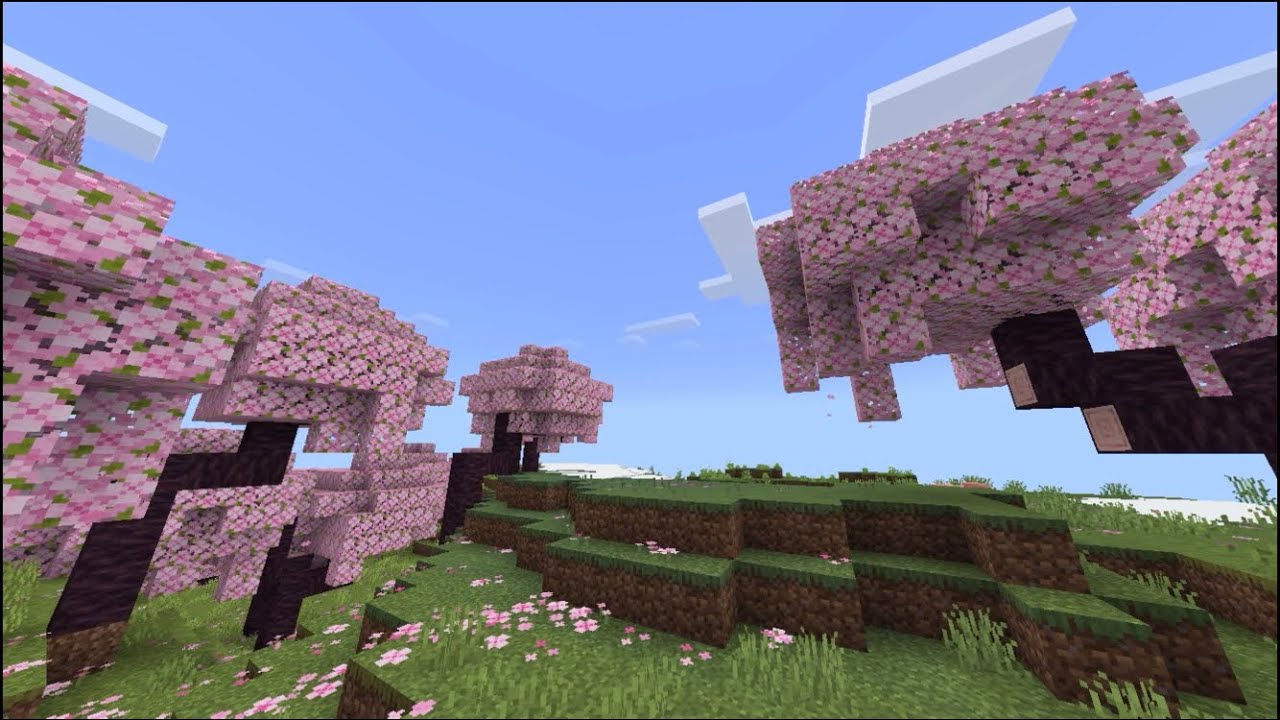 Minecraft Cherry Blossom Forest | Minecraft Background - YouTube
