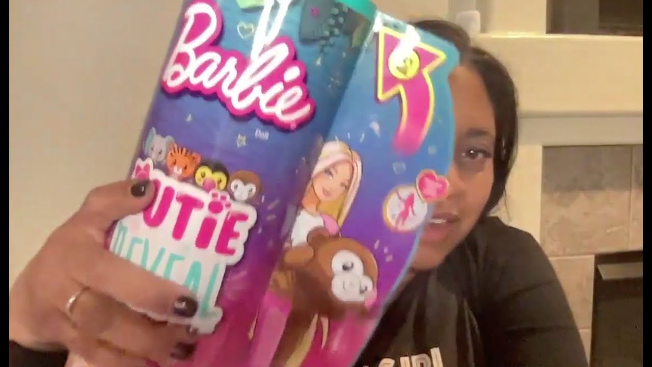 Barbie Cutie Reveal Fashion Doll - Jungle Series Monkey Plush Costume ...