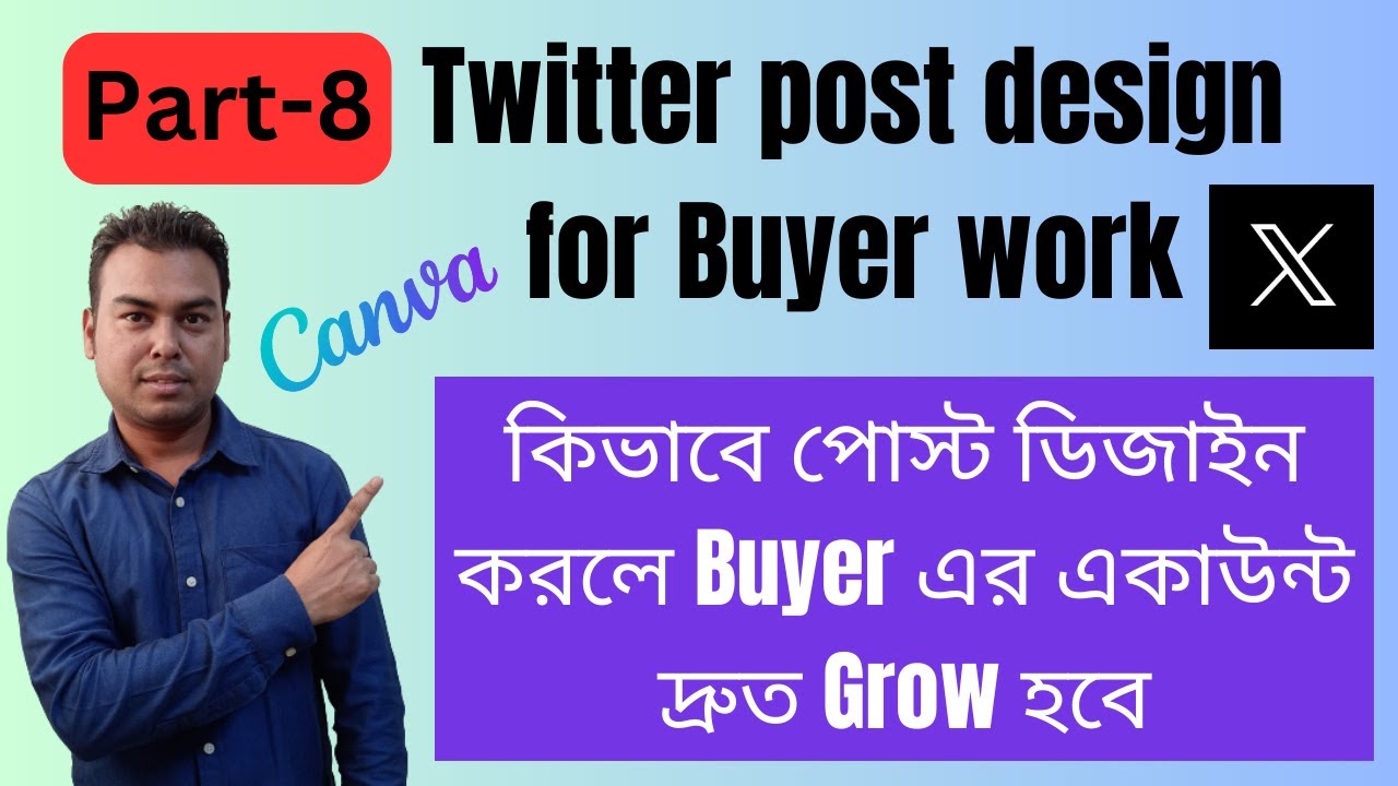 how to twitter post design for buyer work | canva twitter post design ...