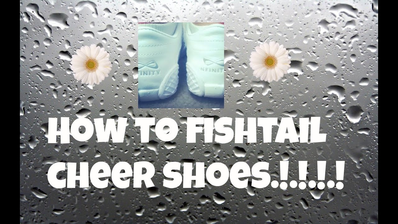 How to fishtail your cheer shoes - YouTube