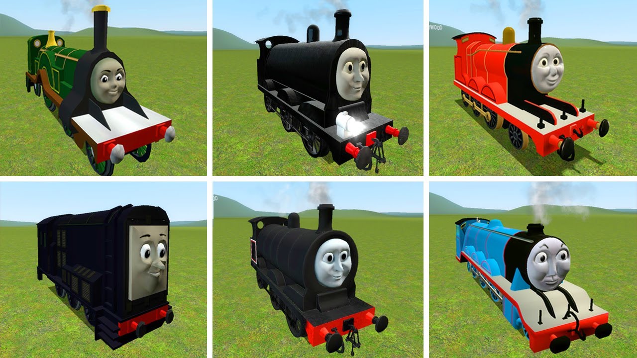 Building a Thomas Train Chased By New Cursed Thomas and Friends Family ...