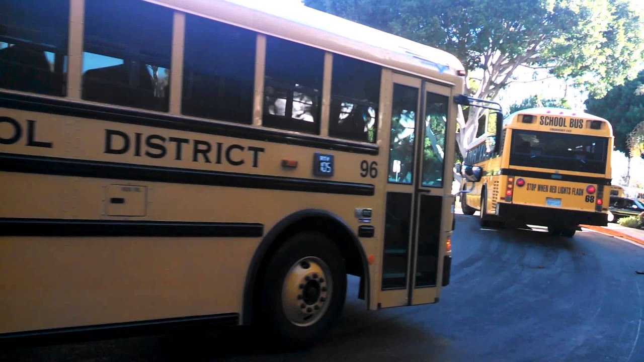 Crown supercoach series 2 buses 64,68,and 65 take off from school ...