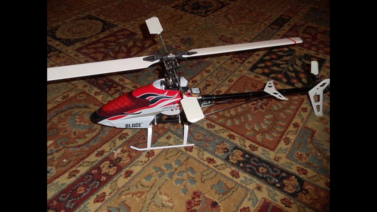 First successful flight with Blade 450 3d 1080p - YouTube