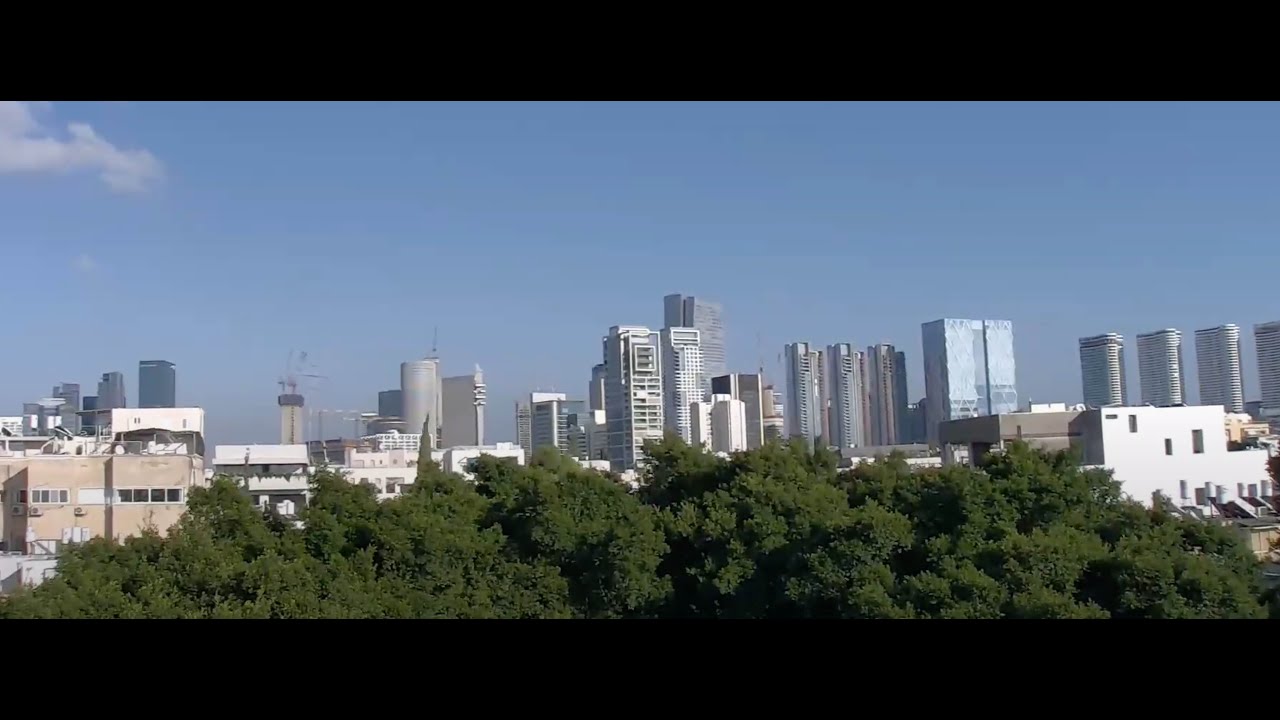 Tel Aviv Skyline Live Stream albert banon שידור חי מתל אביב - YouTube