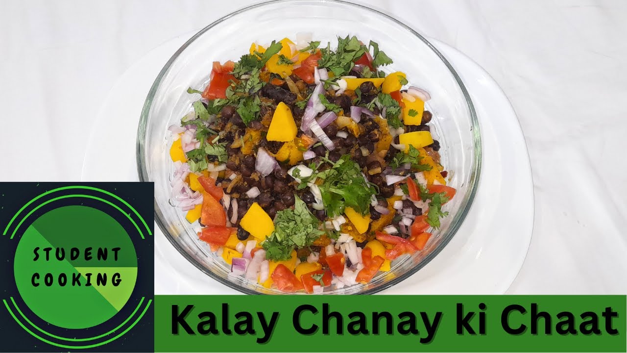 Super Easy & Delicious Kale Chole | Kalay Chanay ki Chaat | Chana Chaat ...