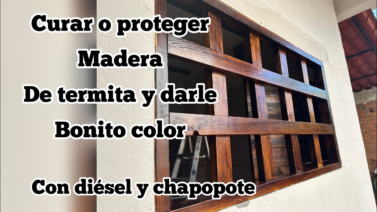 Curar o proteger madera de una manera fácil y económica. Con acabado ...