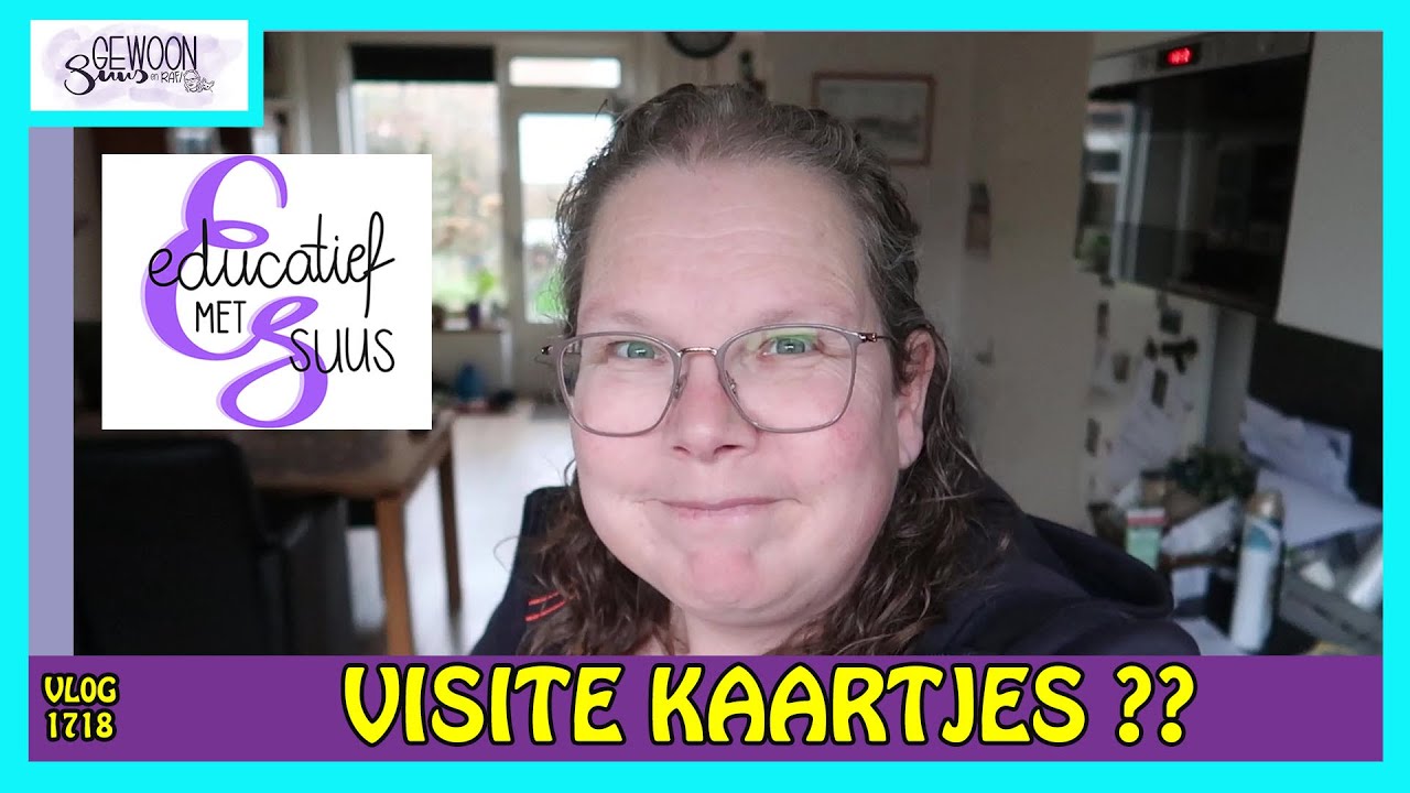 Visite Kaartjes Maken Vlog 1718 Youtube