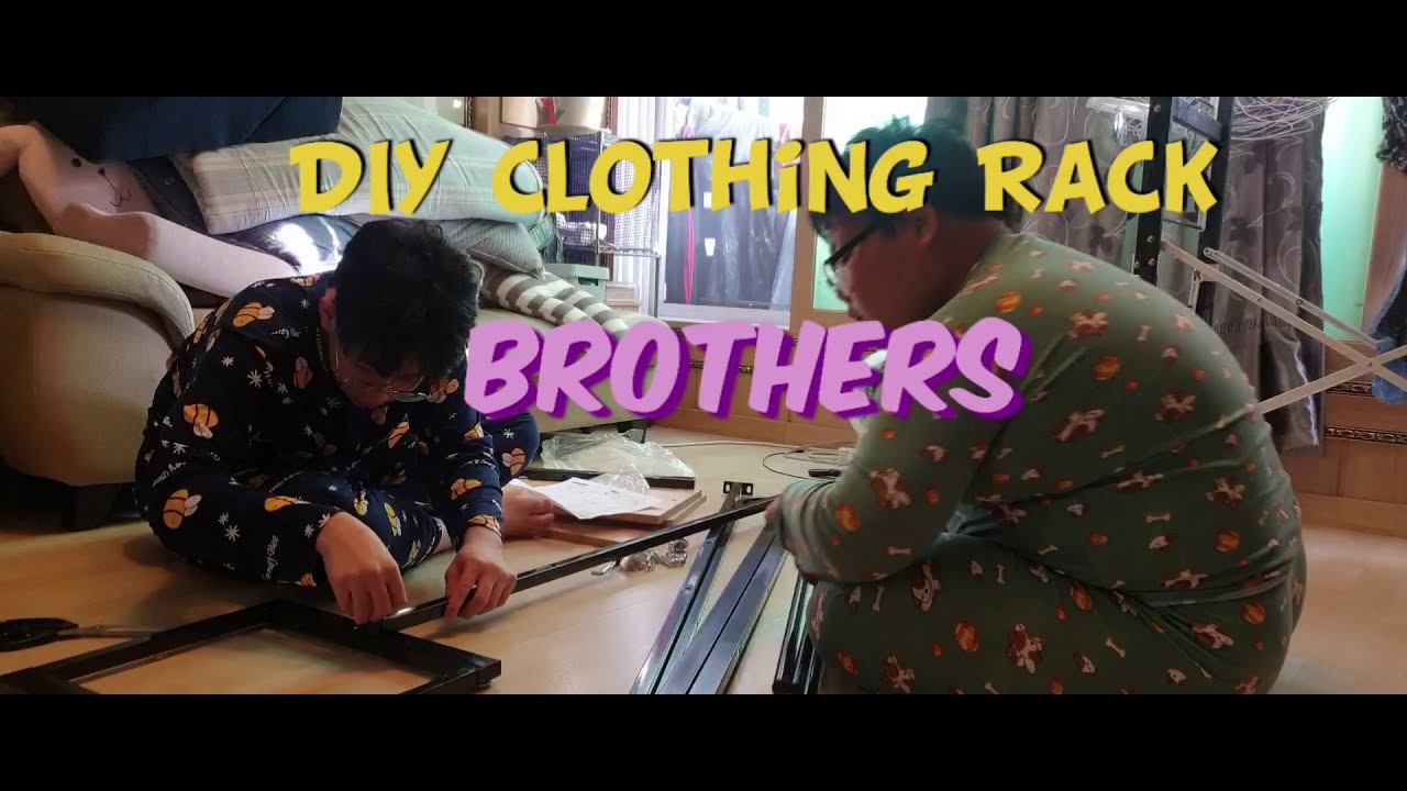 How to build a clothing rack with my kids.(filipino-Korean kids ...
