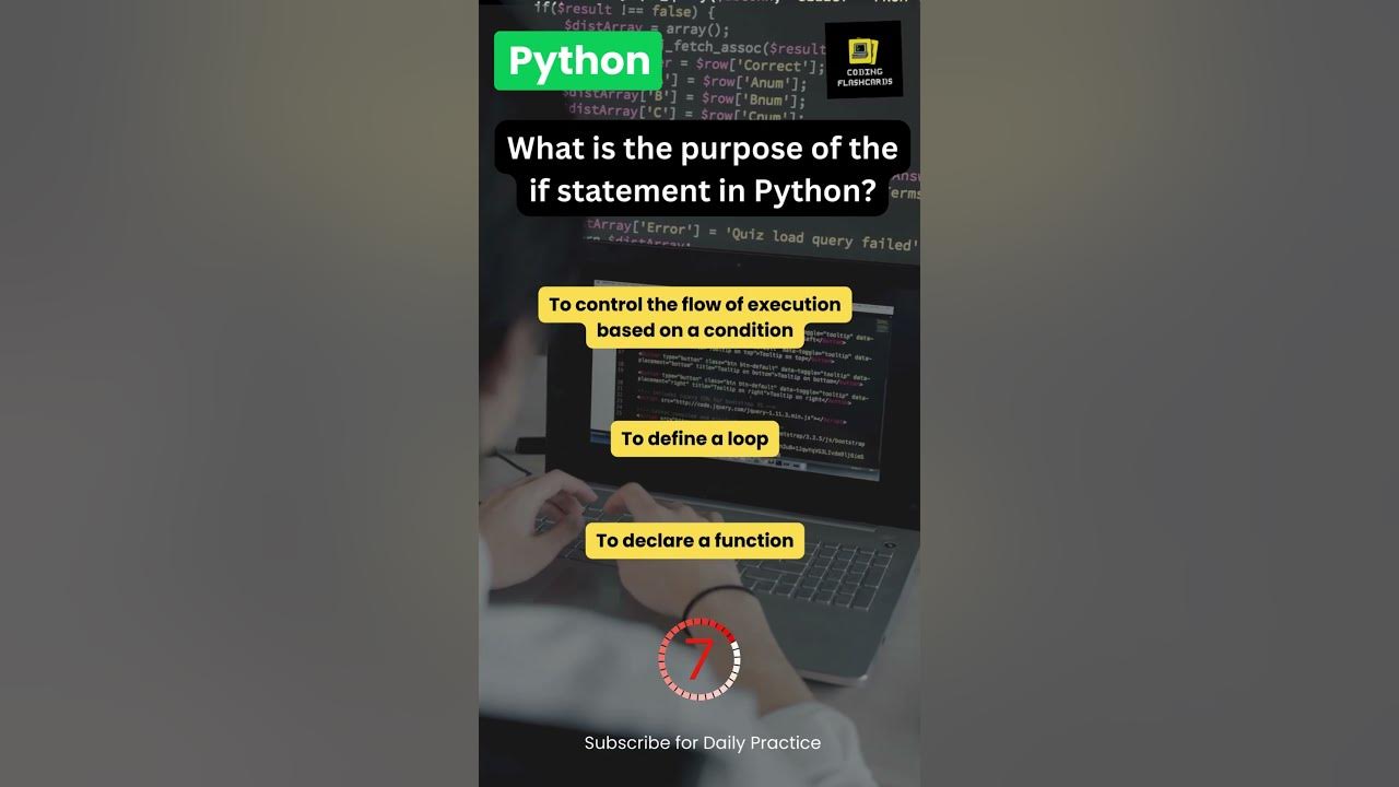 If Statement In Python Daily Mcq Practice Python Pythonforbeginners Coding Youtube