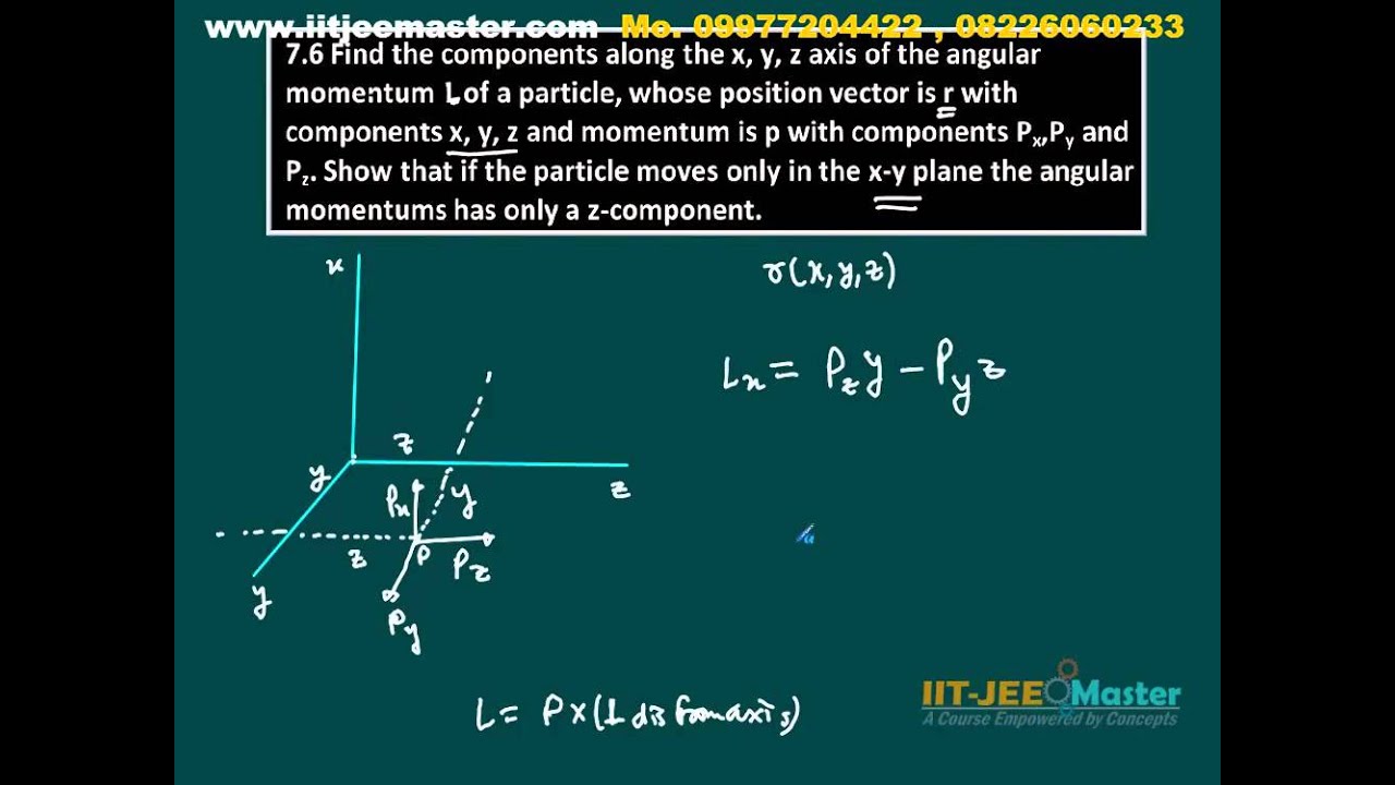 Rotational motion | class 11th | Physics NCERT solution | Exercise 7.6 ...