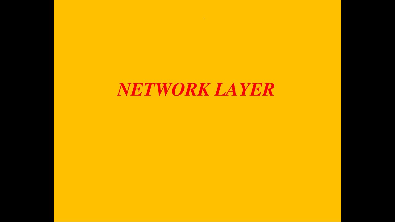 NETWORK LAYER AND ITS FUNCTION | COMPUTER NETWORK - YouTube