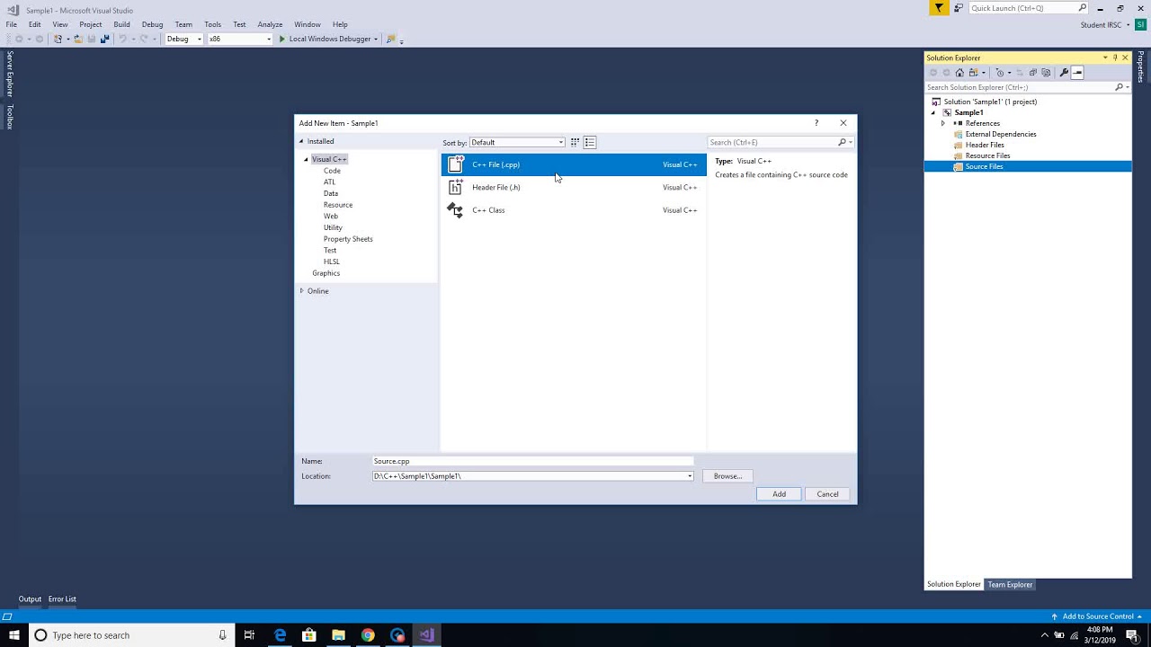 How to Create New Project VS2017 up - YouTube