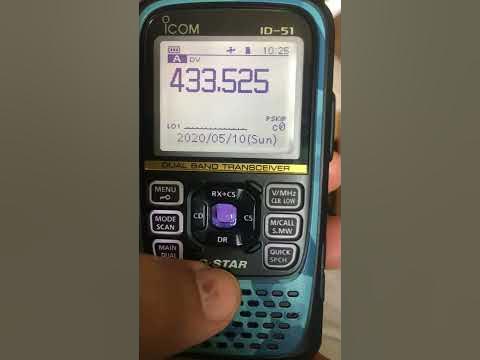 Icom ID51 plus 2 - Frequency steps - YouTube