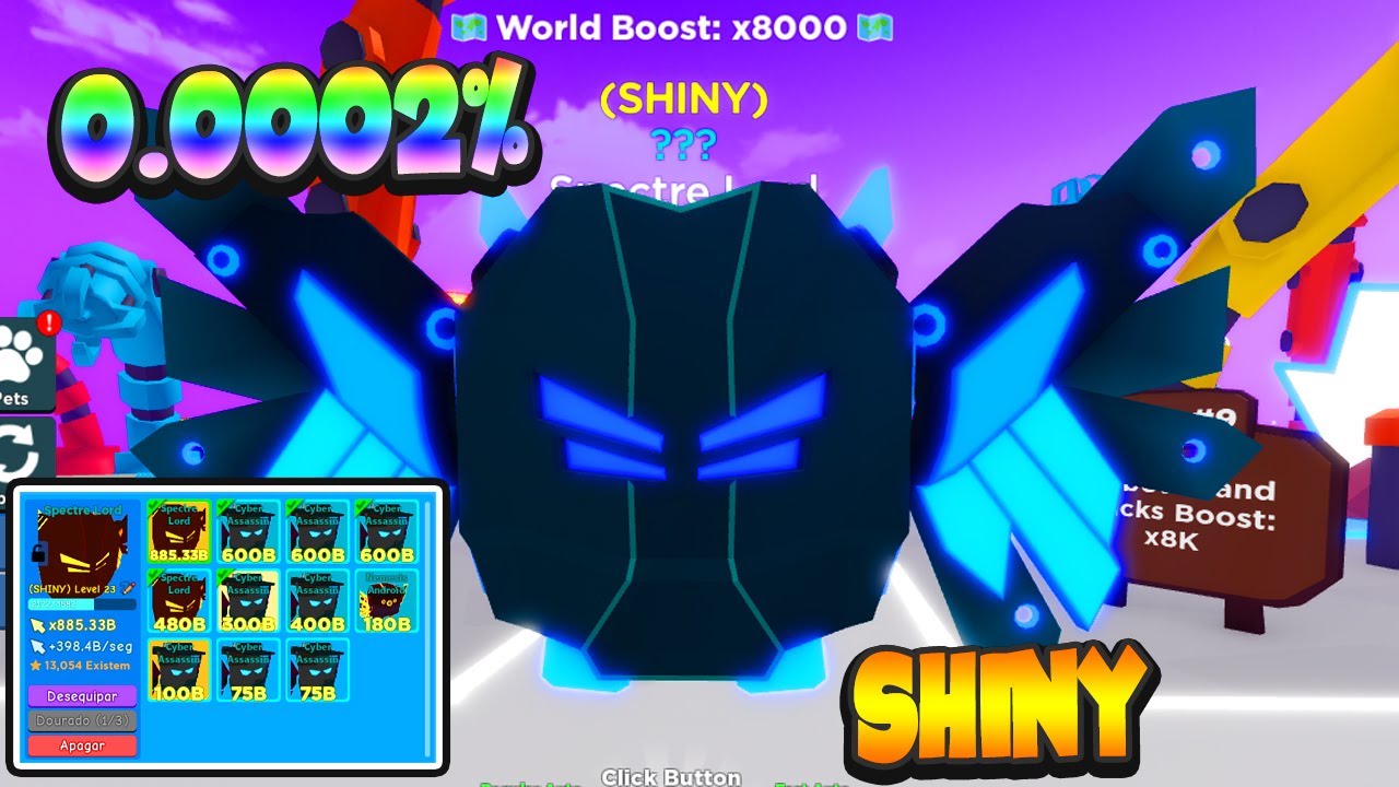 COMPREI TODAS AS GAMEPASS PEGUEI O MELHOR PET SECRETO LORD SHINY NO ...