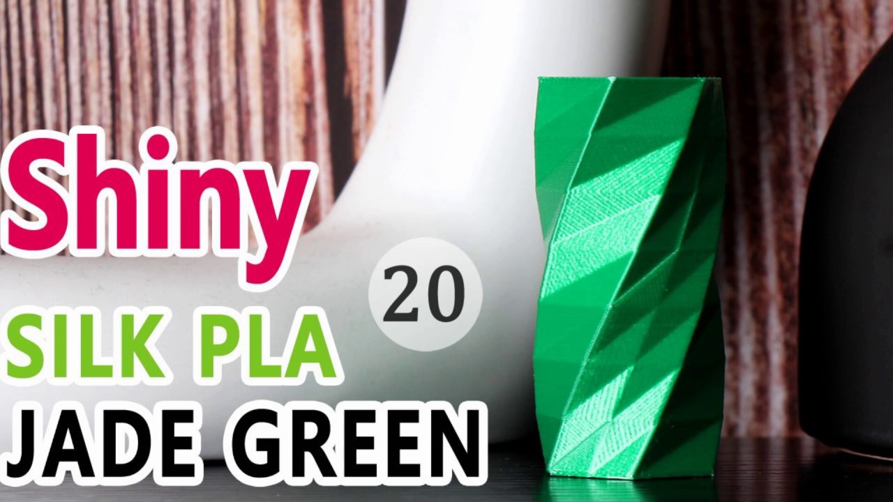 Shiny JADE GREEN Noulei Silk PLA 3D Printing Filament - YouTube