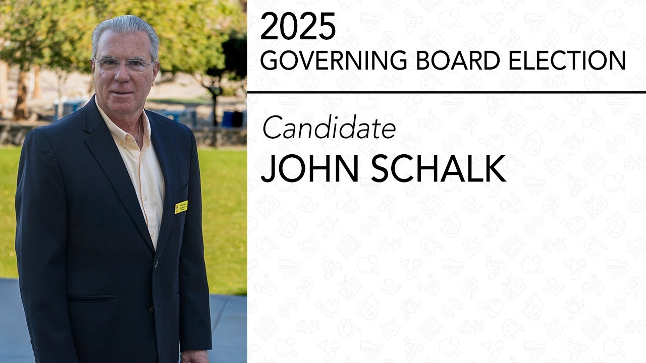 2025 Governing Board Election - Candidate John Schalk - YouTube