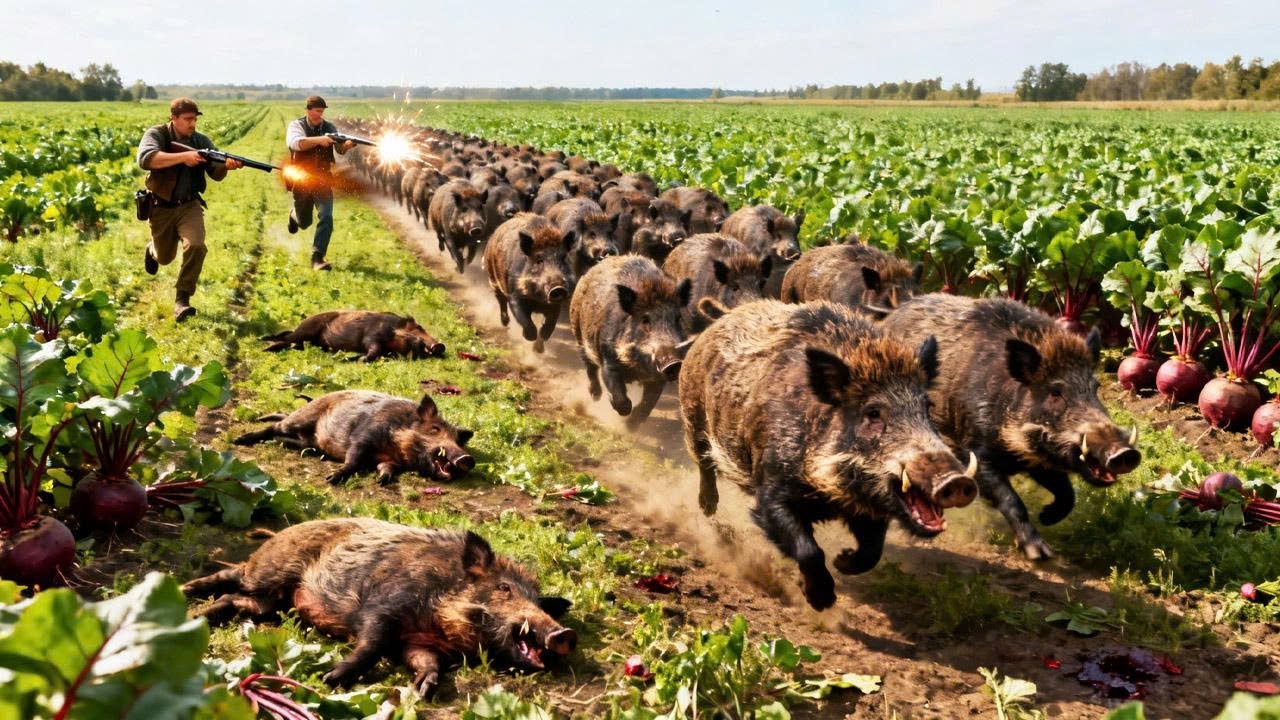 Unforgettable! Hungry Wild Boars Attack the Farm - Farmer Takedown 269 ...