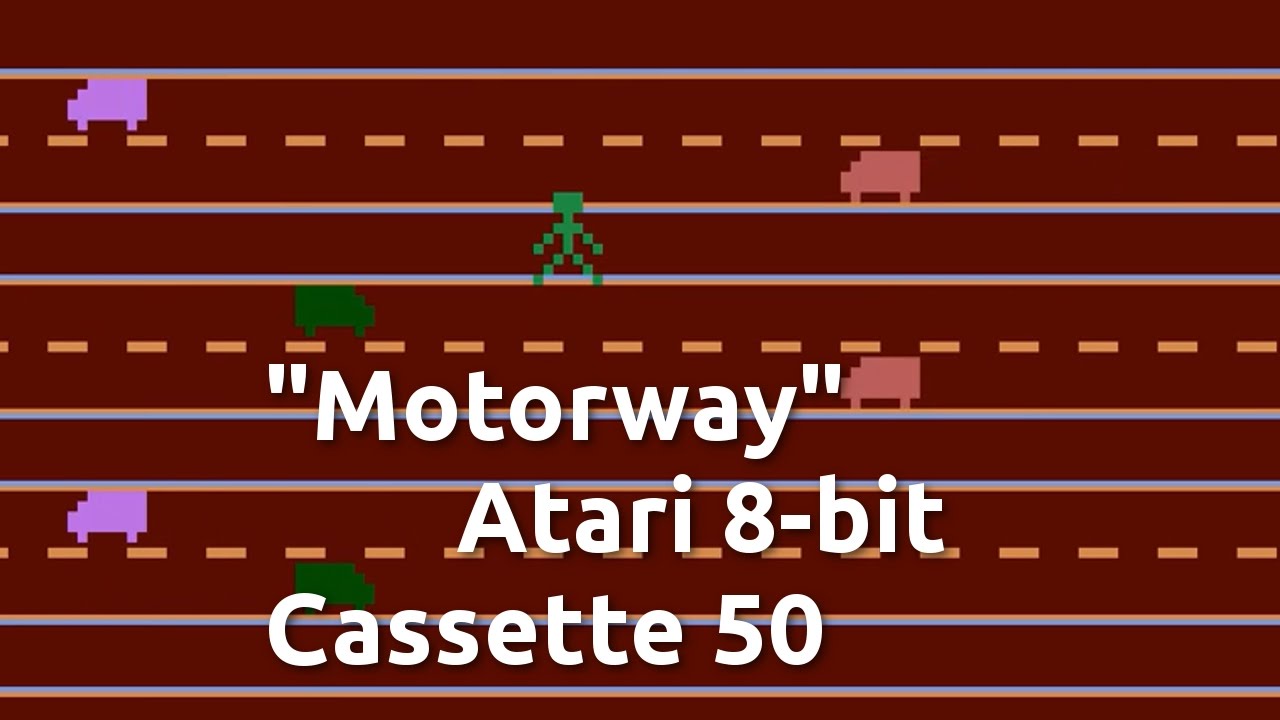 Motorway (Atari 8-bit Cassette 50 Game 20) - YouTube
