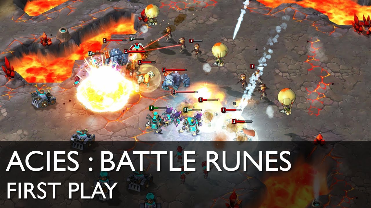 아키에스 : 배틀룬스(ACIES : BATTLE RUNES) - FIRST PLAY - YouTube