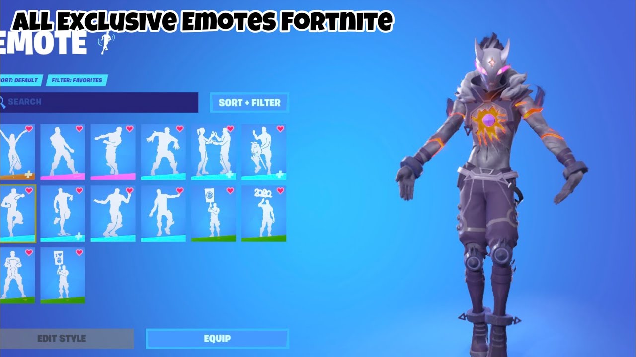 All Exclusive Fortnite Dances & Emotes with New Core Knight Talus Skin ...