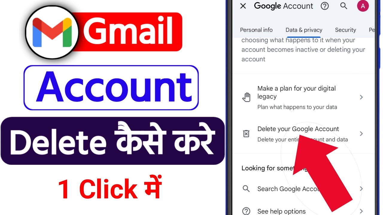 How to delete Gmail account permanently ll how to delete Google account ll Gmail account delete ...