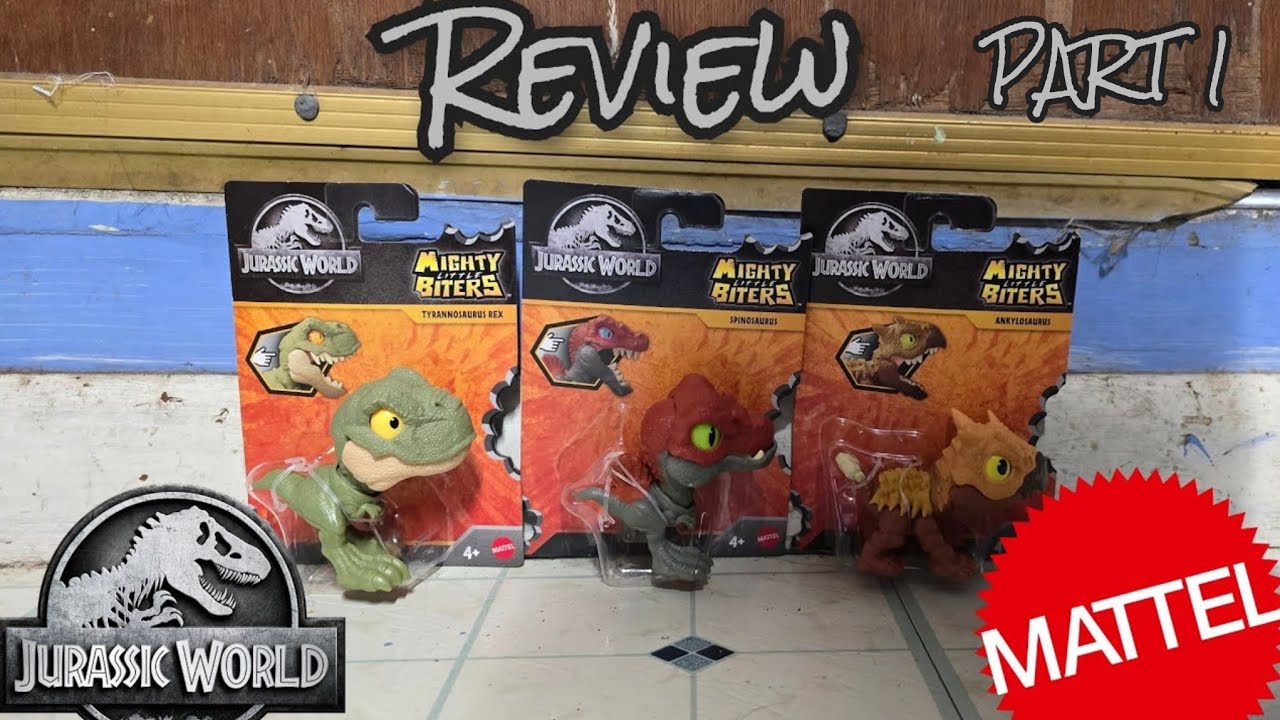 JURASSIC WORLD MIGHTY LITTLE BITERS REVIEW - YouTube