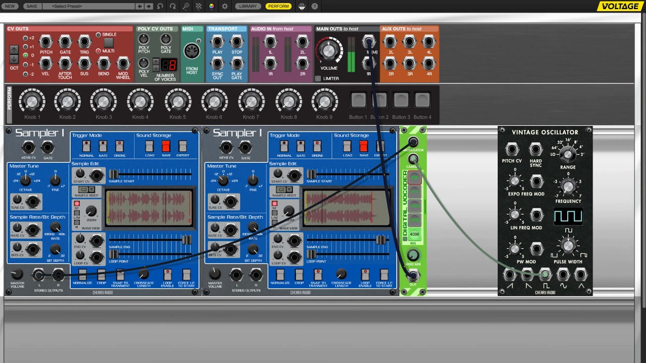 Digital Vocoder and Freezer for Voltage Modular - YouTube