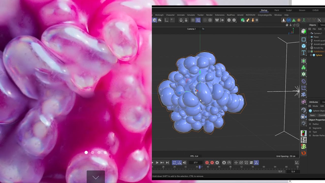 Bubble Inflate | Balloon Simulation | Tutorial | Cinema4D | 2023 - YouTube