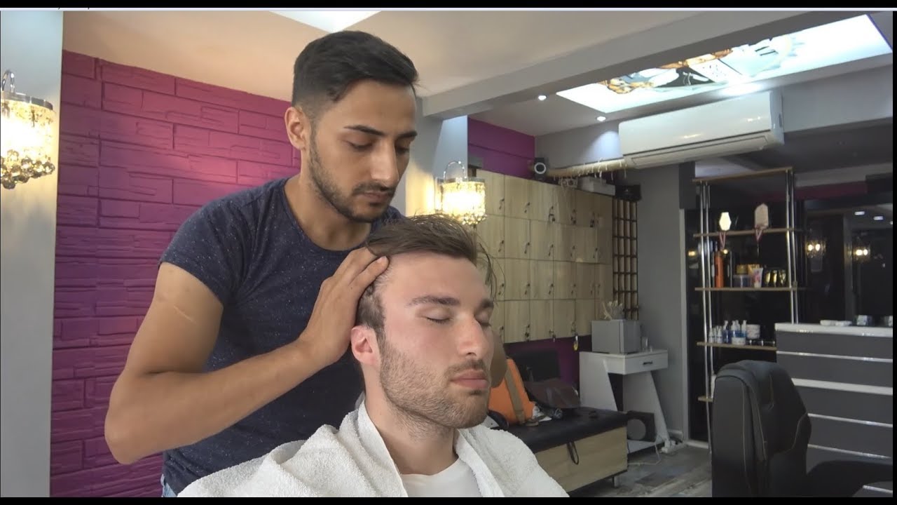 ASMR Turkish Barber Face,Head and Body Massage 273 - YouTube