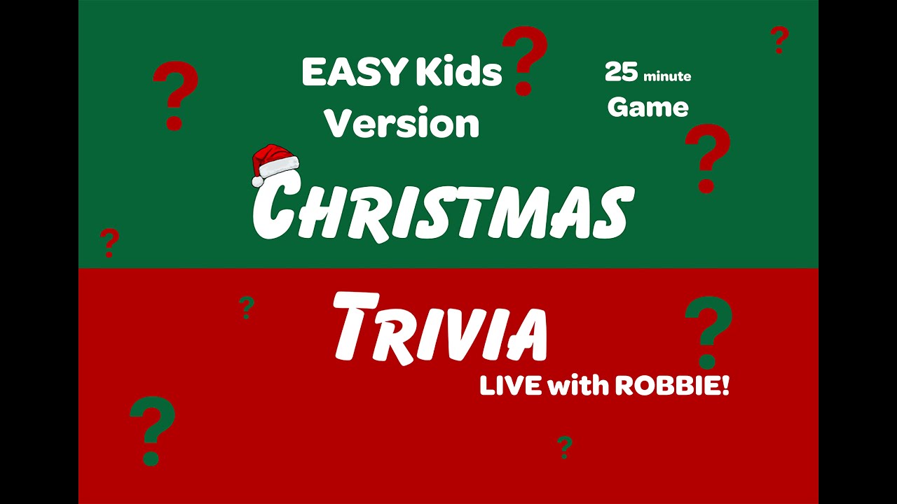 Live INTERACTIVE Christmas Trivia with Robbie EASY Addition - YouTube