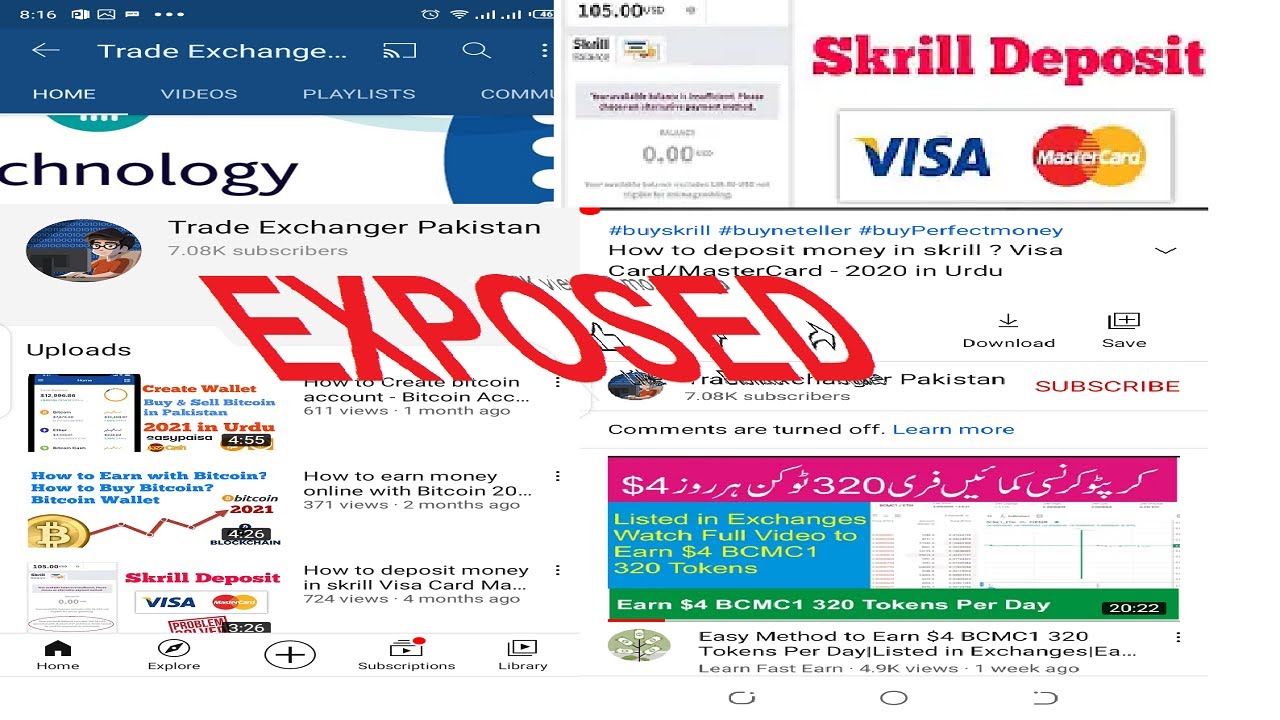 how to deposit in skrill beware fraud( Trade Exchanger Pakistan ...
