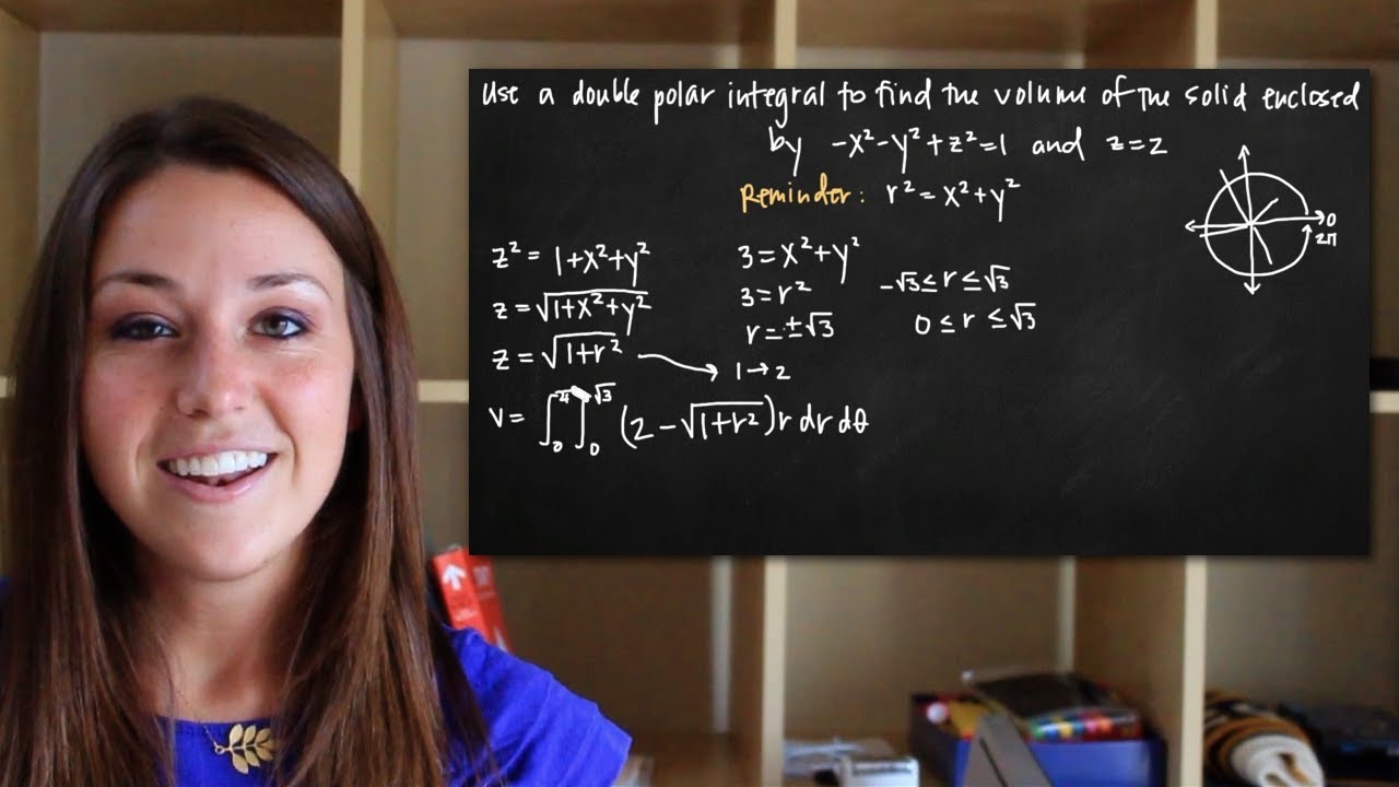 Double Polar Integral To Find The Volume Of The Solid KristaKingMath
