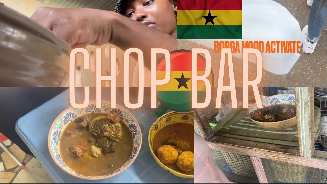 Fufu Lunch-Chop Bar in Ghana 🇬🇭🇬🇭 - YouTube