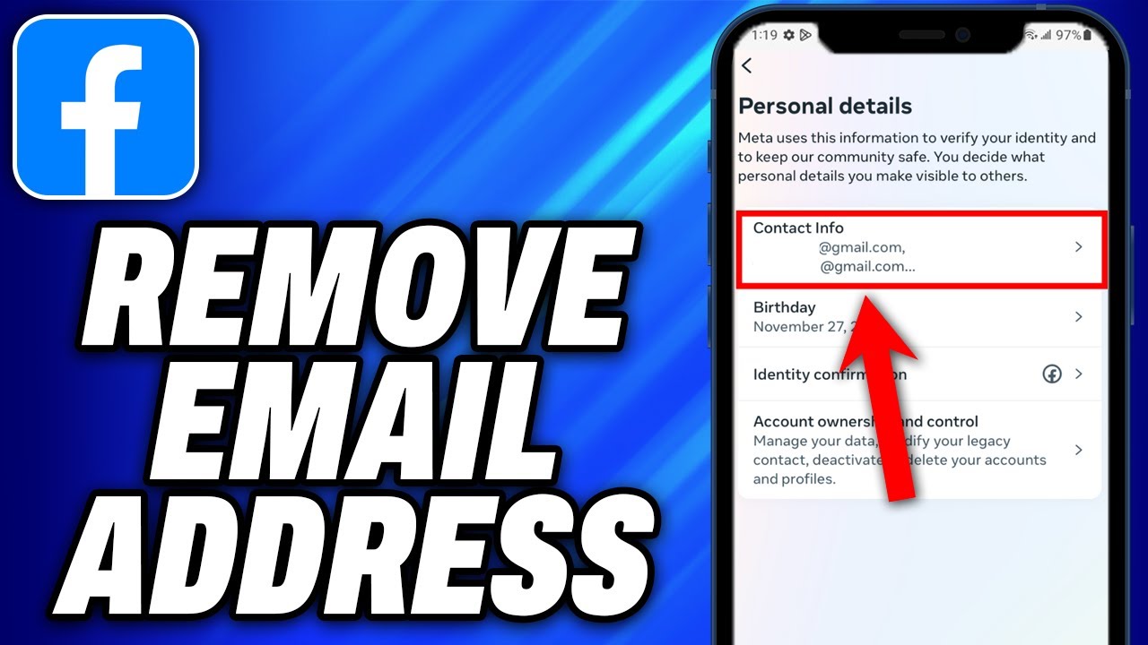 How To Remove Email Address on Facebook (2025) - Easy Fix - YouTube