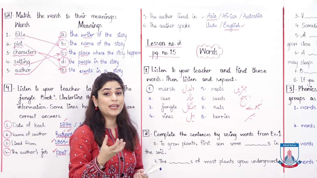 Class 4 - English - Unit 3 - Lecture 1 & 2 Listen & speak - Allied ...