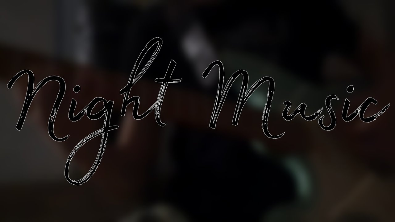 Night music | Playing a Peaceful Song on The Electric Guitar at Night ...