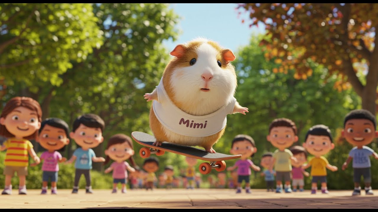 Mimi and the Magic Skateboard | Flying Adventure Begins! 🛹 - YouTube