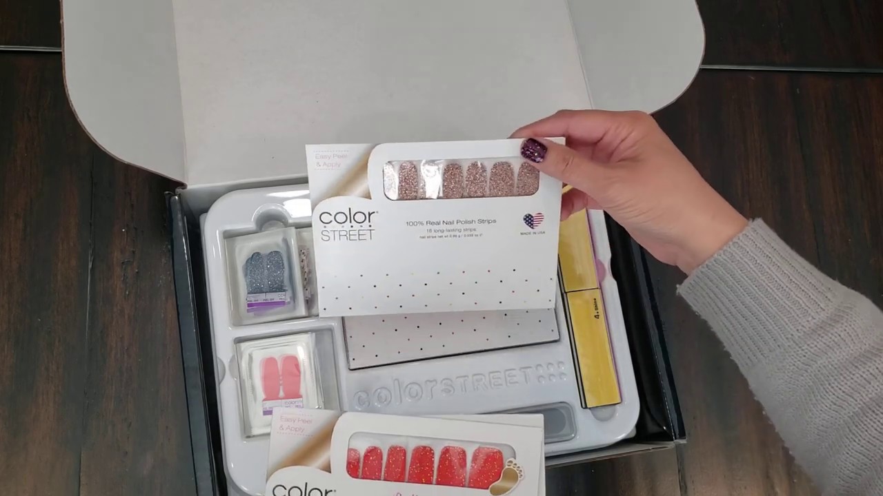 Unboxing my Color Street Starter Kit - YouTube