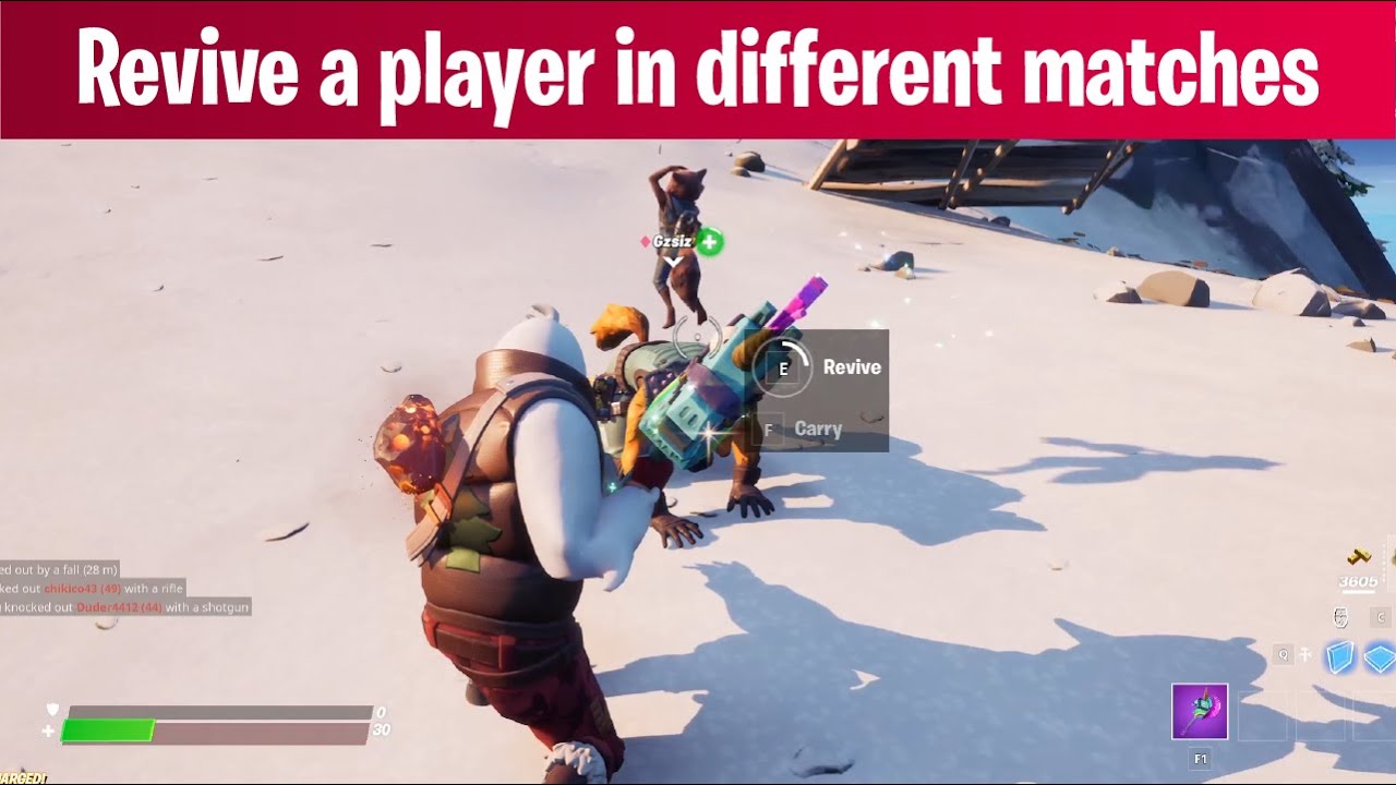Fortnite วิธีทำ Revive a player in different matches เพื่อรับของฟรีใน ...