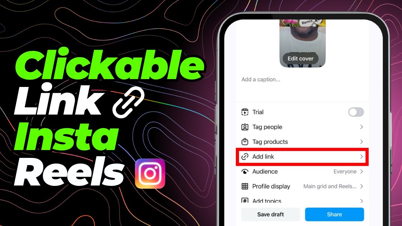 How to Add Clickable Link in Instagram Reels - YouTube