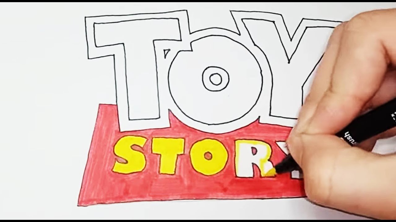 Drawing The Toy Story Logo - YouTube