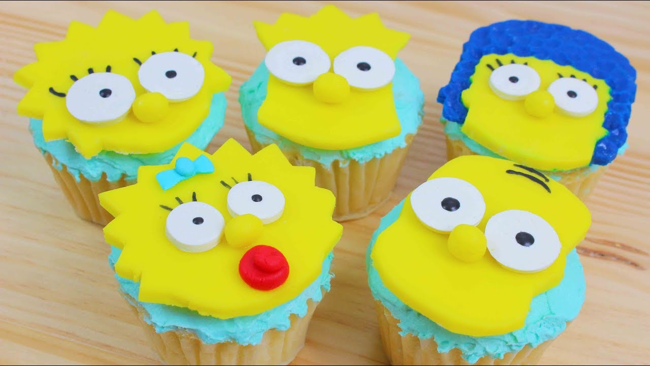 ¡HAZ CUPCAKES DE LOS SIMPSONS MUY FACIL! - YouTube