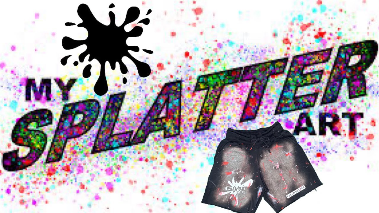 Acid Washed Splattered Paint Shorts #acidwashed #custom #tutorial # ...