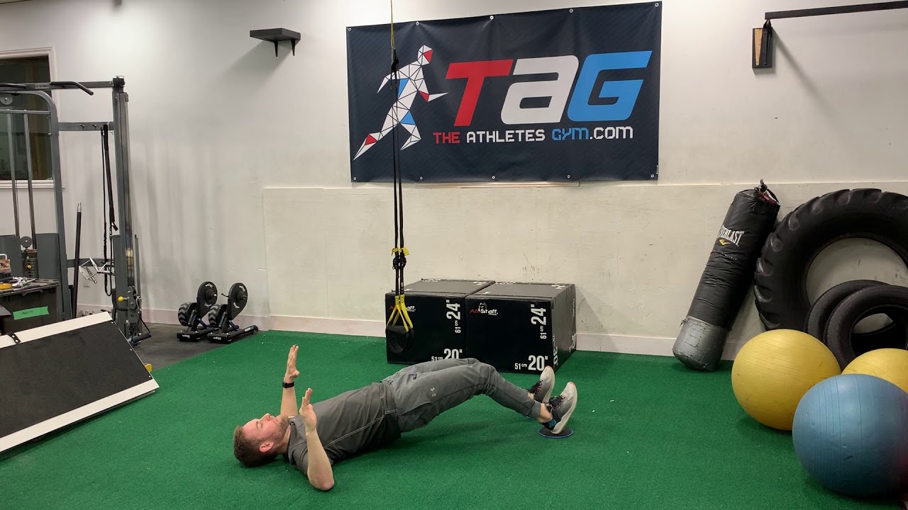 Slider Eccentric Only Hamstring Curl - YouTube