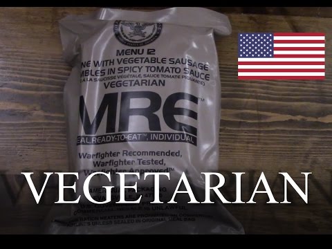 MRE: Vegetarian Penne with Vegetable Sausage Crumbles with Spicy Tomato ...