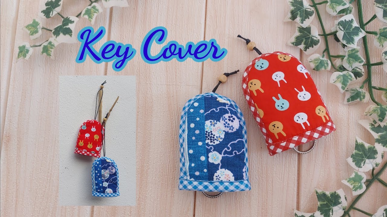 DIY Key Cover. How to make Basic keycover. sewing tutorial. Easy ...
