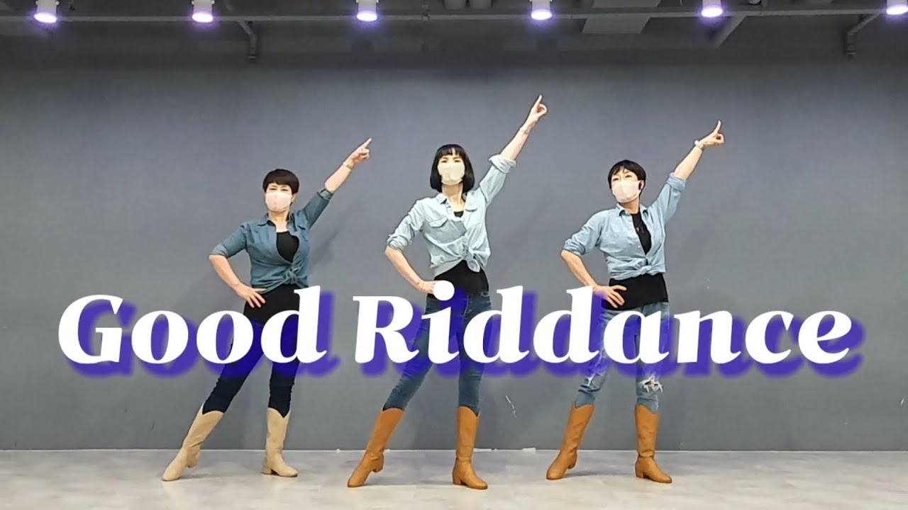 [W라인댄스] Good Riddance Line Dance/Improver/Demo - YouTube
