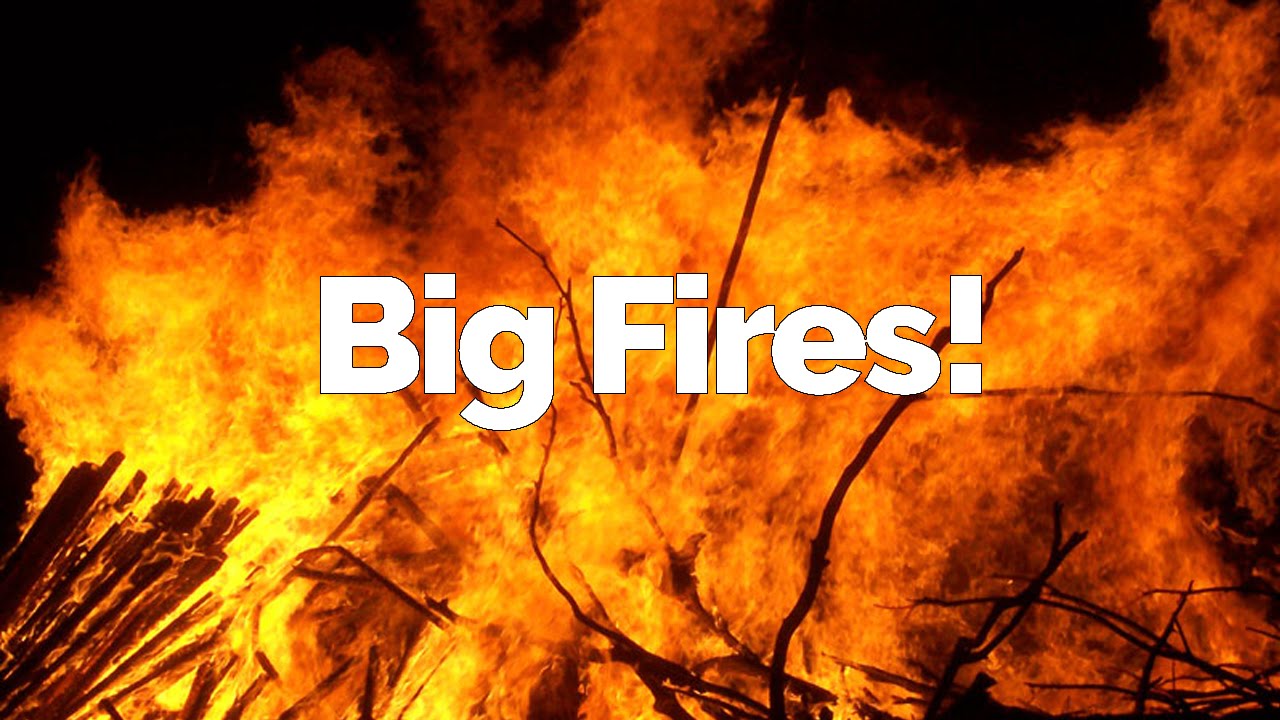 Big fires! - YouTube