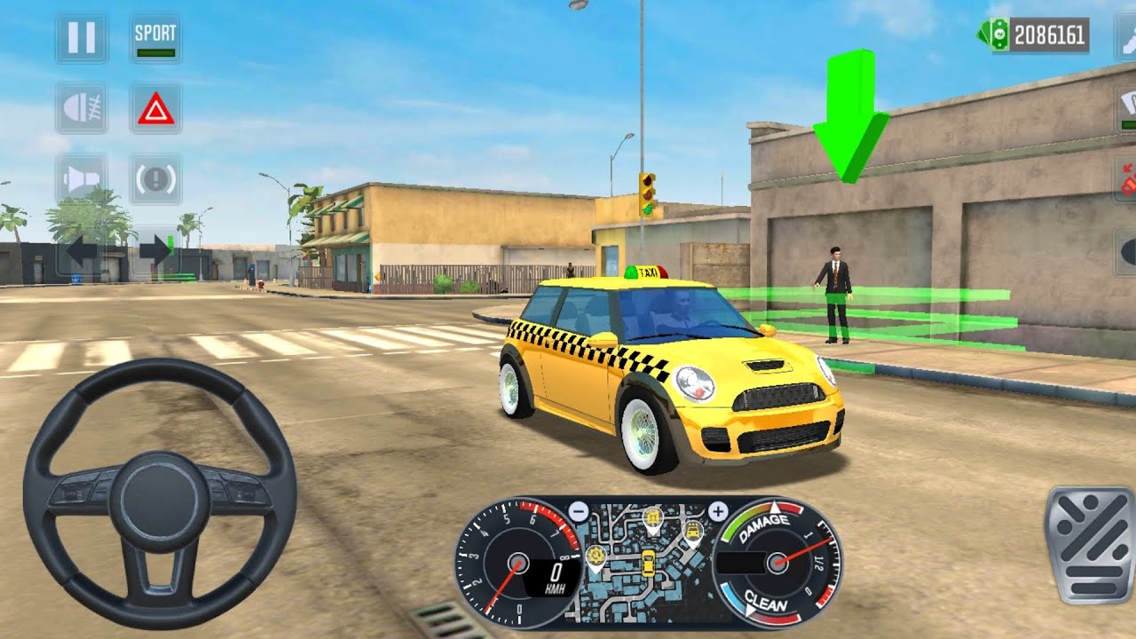 Mini Cooper | Taxi Sim 2020 Miami City Wheel Drive Android Games - YouTube